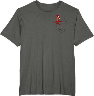 Disney Mulan Mushu And Cri-Kee Pocket T-Shirt