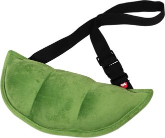 Yardwe Verstellbare Crossbody Bag im Lustigen Erbsen Design Weiche Umhängetasche für Damen und Herren Praktische Brusttasche mit Reißverschluss Vielseitig fü