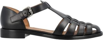 Churchs Sandalen - Open-Toe T-Bar Sandal With Strapping Detail - Gr. 38 (EU) - in Schwarz - f&uuml;r Damen