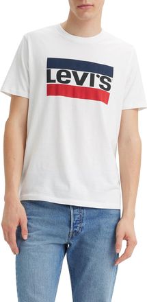 Levi's Herren Sportswear Logo Graphic T-Shirt,White,XXL