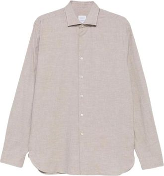 Xacus Chemise en flanelle - Homme - Chemises - Beige - Taille: L