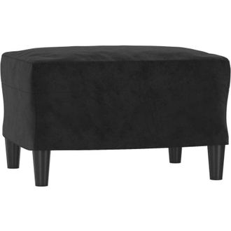 vidaXL Repose-pied Noir 60x50x41 cm Velours