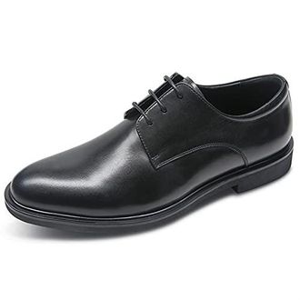 Generic Chaussures Oxford Formelles for Hommes, Chaussures Derby &agrave; Lacets, Bout Rond Bruni, en Cuir, Semelle en Caoutchouc antid&eacute;rapante, Talon Bas et Bloc, f