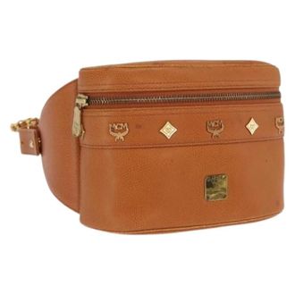 MCM Pre-owned Leder-Umh&auml;ngetasche - - Pre-owned - Damen - Braun - ONE SIZE