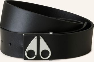 Moose Knuckles Lederg&uuml;rtel schwarz