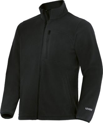 Uvex suXXeed Craft Fleecejacke - Herren Arbeitsjacke mit warmen Microfleece - Stehkragen & Reißverschluss - Größe 6XL