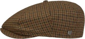 Brixton Casquette Brood Check Casquette Type Gavroche (60 cm - Marron)