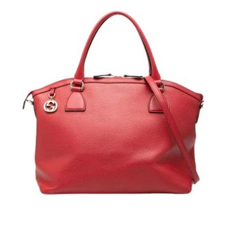 Gucci Pre-owned Cuir sacs-gucci - Femme - Pre-owned - Rouge - Taille: ONE Size