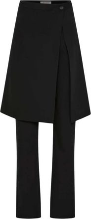 St.Agni Femme, Pantalons, Noir, Taille: 38 FR Wool Hybrid Skirt Pants
