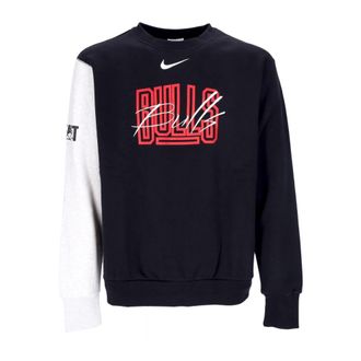 Nike Courtside Fleece Crewneck - - Sport - Herren - Schwarzk - XL