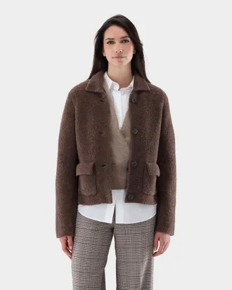 van Laack Strick-Blazer mit aufgesetzte Taschen