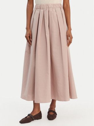 Max Mara Trapezf&ouml;rmiger Rock Curvato 2615101051 Rosa Regular Fit