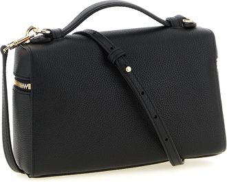 Tory Burch Womens Romy Slim Top Handle Bag Black Cow Leather