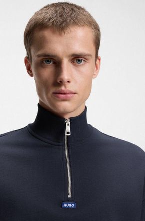 HUGO BOSS Sweatshirt Neeler mit Troyerkragen