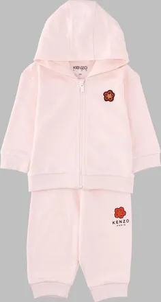 Kenzo Cotton Cardigan and Trousers Babywear Set - Beige