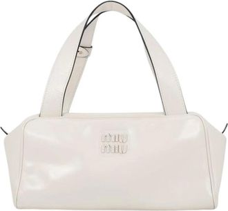Miu Miu Sac &agrave; bandouli&egrave;re en cuir Pre-owned - Femme - Pre-owned - Blanc - Taille: ONE Size