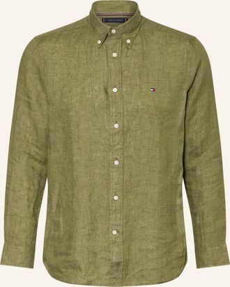 Tommy Hilfiger Leinenhemd Regular Fit gruen