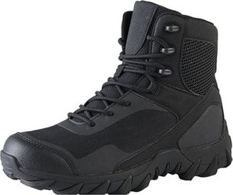 Generic Bottes tactiques montantes pour homme - Bottes de randonn&eacute;e dhiver - Bottes de neige - Chaussures de travail en plein air - Chaussures de s&eacute;curit&eacute; ave