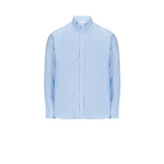 Au Printemps Paris Gerades Hemd - Blau