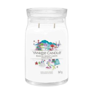 Yankee Candle Company Magical Bright Lights Duftkerze im Glas, groß, Weiß