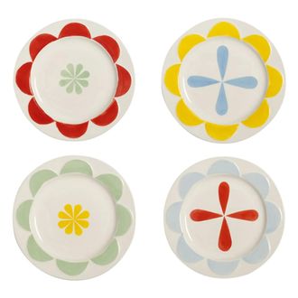 &Klevering Assiettes Folk - Set de 4 &Klevering