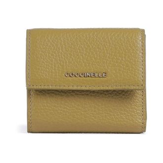 Coccinelle Femme, Accessoires, Vert, Taille: ONE Size Metallic Soft Wallet