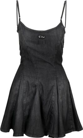 Diesel Femme, Robes, Noir, Taille: 40 FR De-Spoky-S Denim Mini Dress