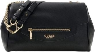 Guess Sac bandouli&egrave;re convertible &agrave; rabat Antonia - Femme - Sacs - Noir - Taille: ONE Size