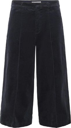 Part Two Femme, Pantalons, Bleu, Taille: 38 FR Pantalon Court Droit Bleu Marine