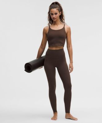 lululemon Align Hose mit hohem Bund f&uuml;r Frauen - 79 cm - Gr&ouml;&szlig;e 10 in Walnut Crunch