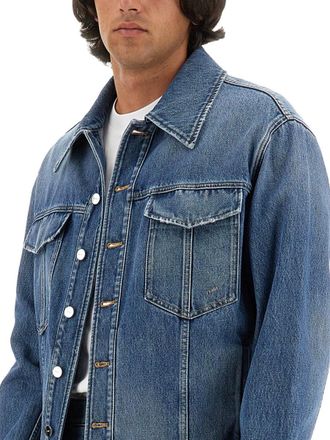 Fendi Cotton Denim Jacket - Blue