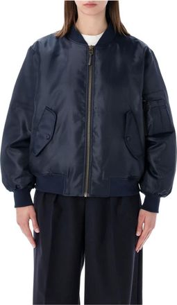 Anine Bing Femme, Vestes, Bleu, Taille: 38 FR Leon Bomber