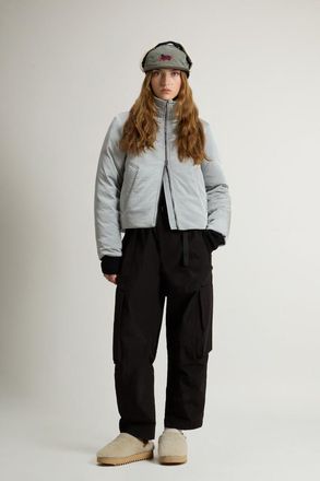 Woolrich Damen Marylin gefütterte Jacke Grey Größe XXS