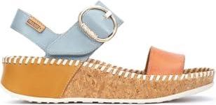 Pikolinos Sandales &agrave; Semelles compens&eacute;es en Cuir Marina pour Femme Color Nectar