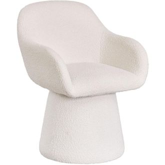 Sklum Sklum - Chaise de salle à manger pivotante avec accoudoirs rembourrée Erica