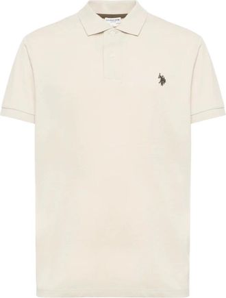 U.S.Polo Association U.s. Polo Assn., Homme, Tops, Beige, Taille: 2XL King Polo M/M