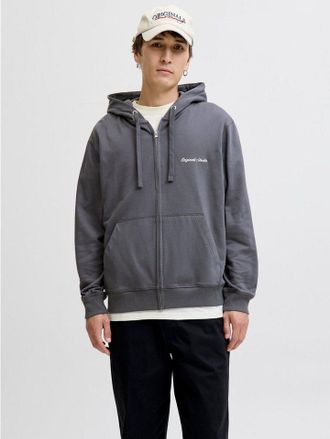 Jack & Jones Kapuzensweatshirt JORNORREBRO EMB SWEAT ZIP HOOD NOOS mit Stickerei