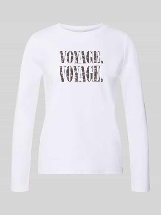 Comma Longsleeve mit Statement-Print
