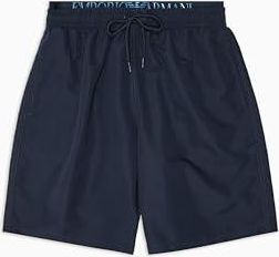 Emporio Armani Long Boxer Maillot de Bain, Armani Blu, L Homme