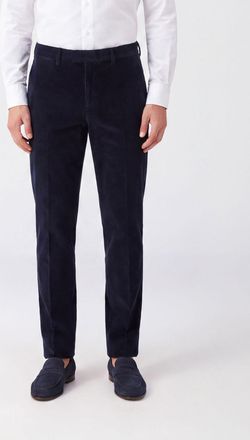 BRIGLIA 1949 Slim-Fit-Chino-Hose von aus Baumwollsamt