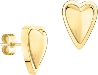 Liebeskind Liebeskind Berlin Ohrringe - Edelstahl Metal Heart - Gr. unisize - in Gold - f&uuml;r Damen