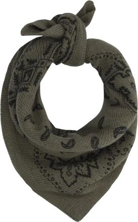 Neo Noir Adelina Paisley Strickschal - - Accessories - Damen - Gr&uuml;n - ONE SIZE