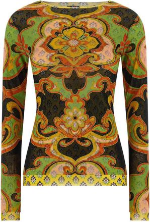 Etro Pull Col Rond - Multicolore