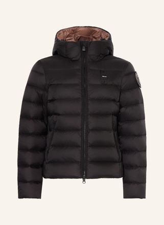 Blauer Daunenjacke schwarz