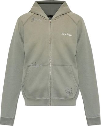 Acne Studios Homme, Sweatshirts et sweats &agrave; capuche, Vert, Taille: Xl/2Xl Sweat &agrave; capuche avec logo