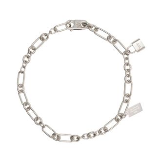 Acne Studios Padlock Chain Necklace - - Accessories - Herren - Grau - ONE SIZE
