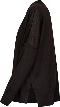 Blanca Vita Wool Knit Cardigan - Brown