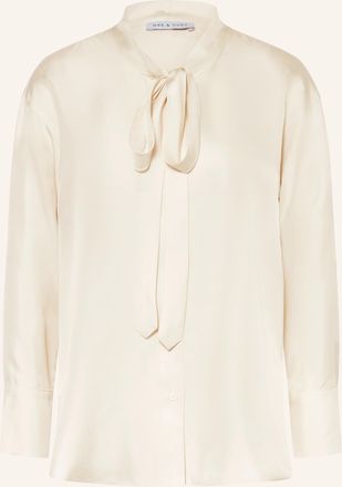 Mrs & Hugs Mrs & Hugs Schluppenbluse Aus Seide beige