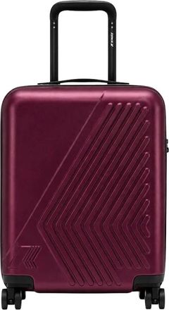 K-Way Valise Trolley Logo Eudoxie - unisex - Valises - Rouge - Taille: ONE Size