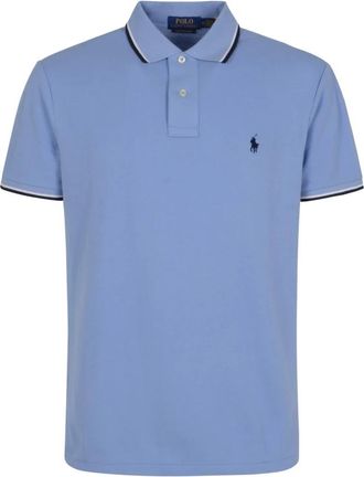 Polo Ralph Lauren Homme, Tops, Bleu, Taille: M Sskccmslmm1 Short Sleeve Polo